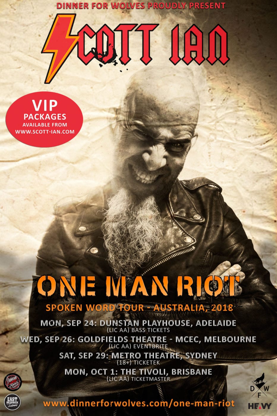 SCOTT IAN of Anthrax's "One Man Riot!" Spoken Word Tour is Coming to ...