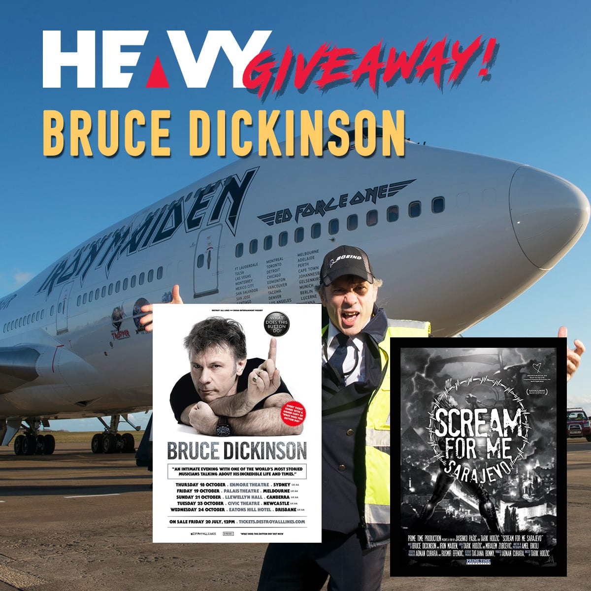 WIN Autographed DVD & Tour Poster by BRUCE DICKINSON! | HEAVY Magazine