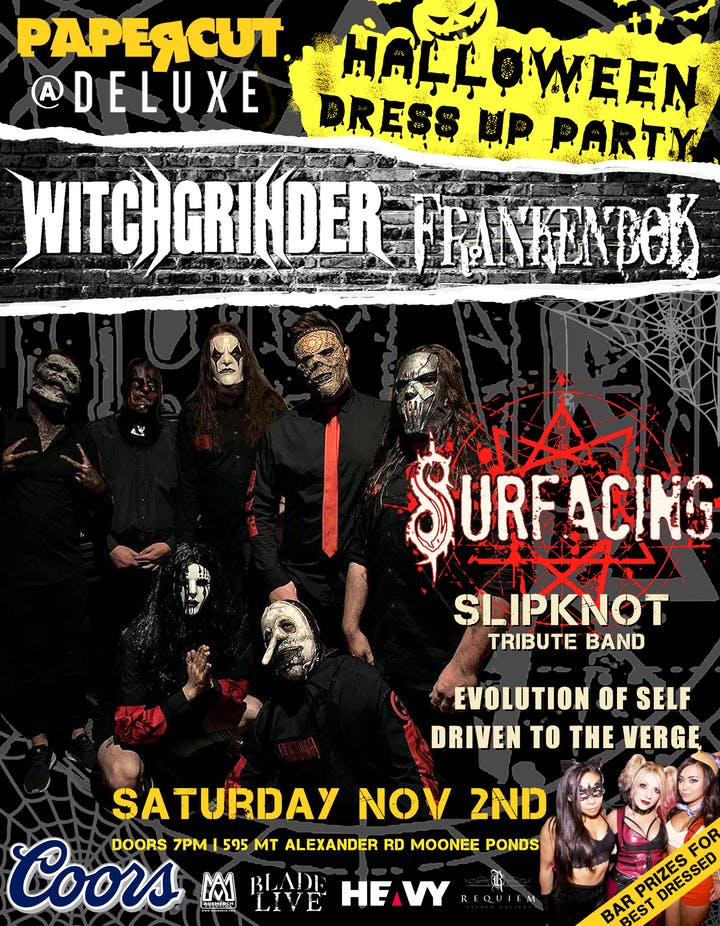 Melbourne's Very Metal HALLOWEEN PARTY Saturday 2nd Nov. at Deluxe Bar ...