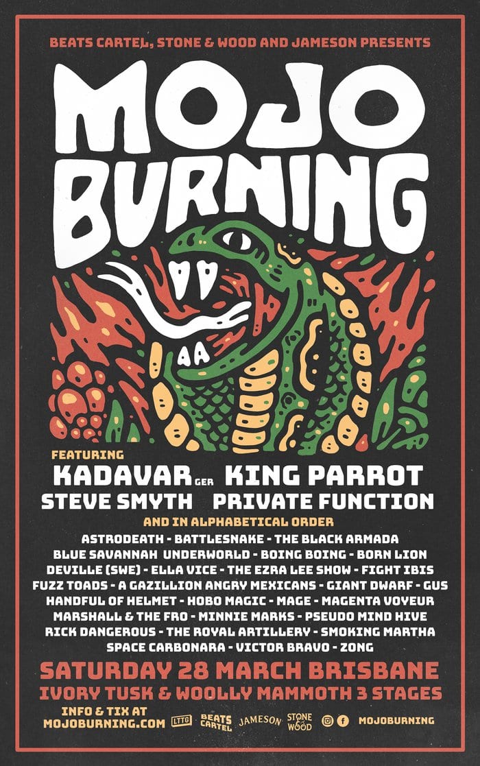 MOJO BURNING adds King Parrot and Private Function to the Festival ...
