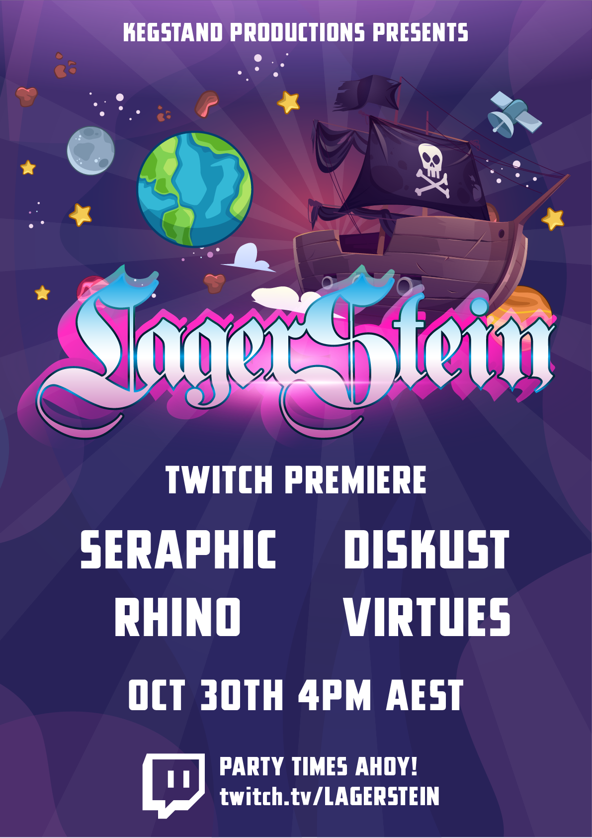 LAGERSTEIN Invite Mates For TWITCH Stream Party | HEAVY Magazine