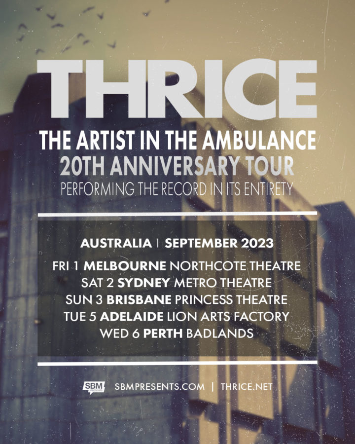 THRICE Announce Australian Tour To Celebrate 20th Anniversary Of THE ...