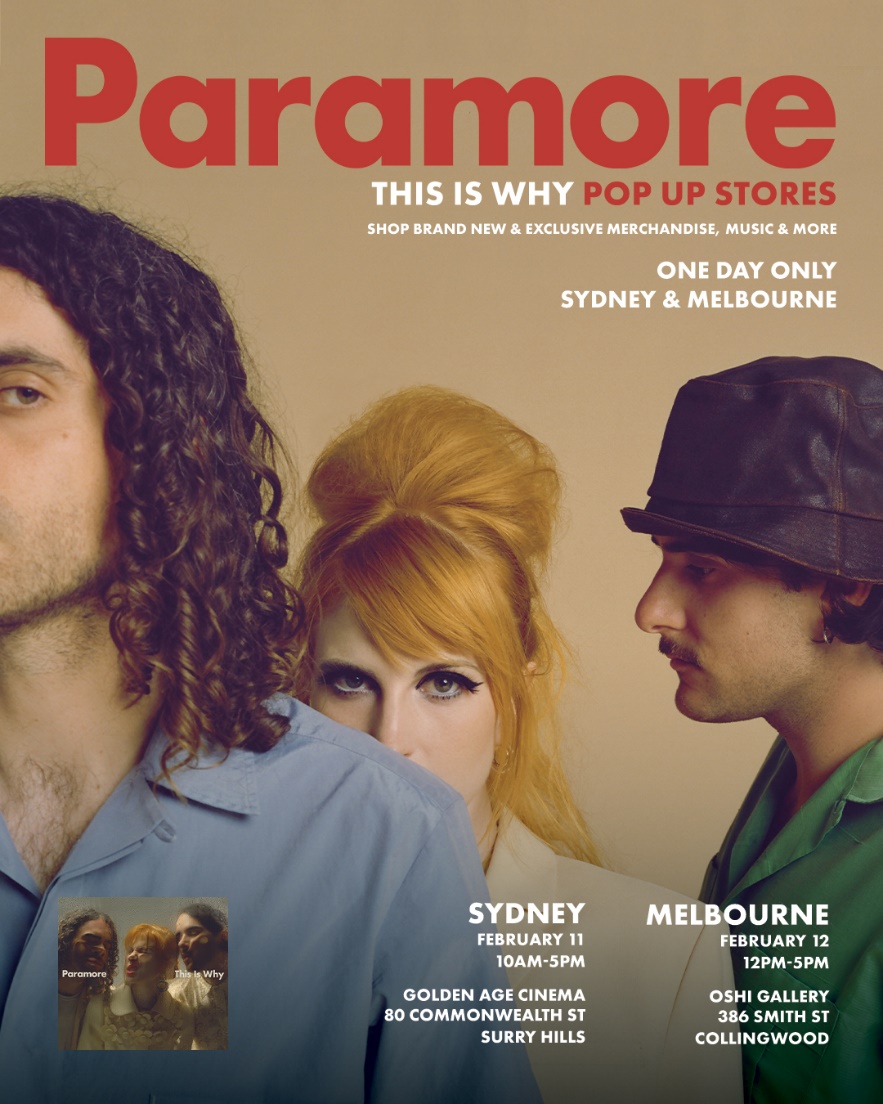 PARAMORE Announce Australian Pop-Up Stores | HEAVY Magazine