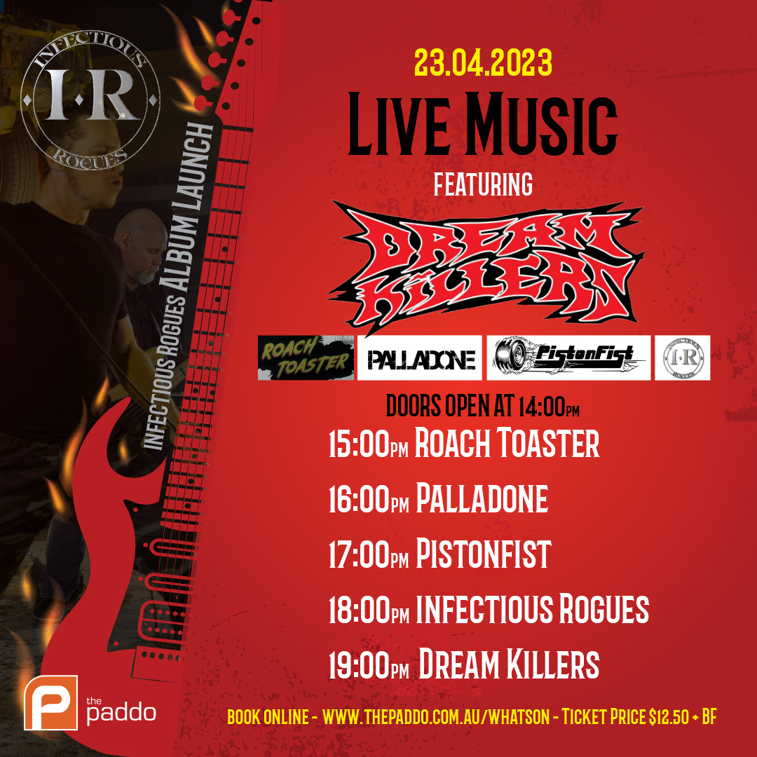 Live Music Returns To THE PADDO For INFECTIOUS ROGUES Album Launch With ...