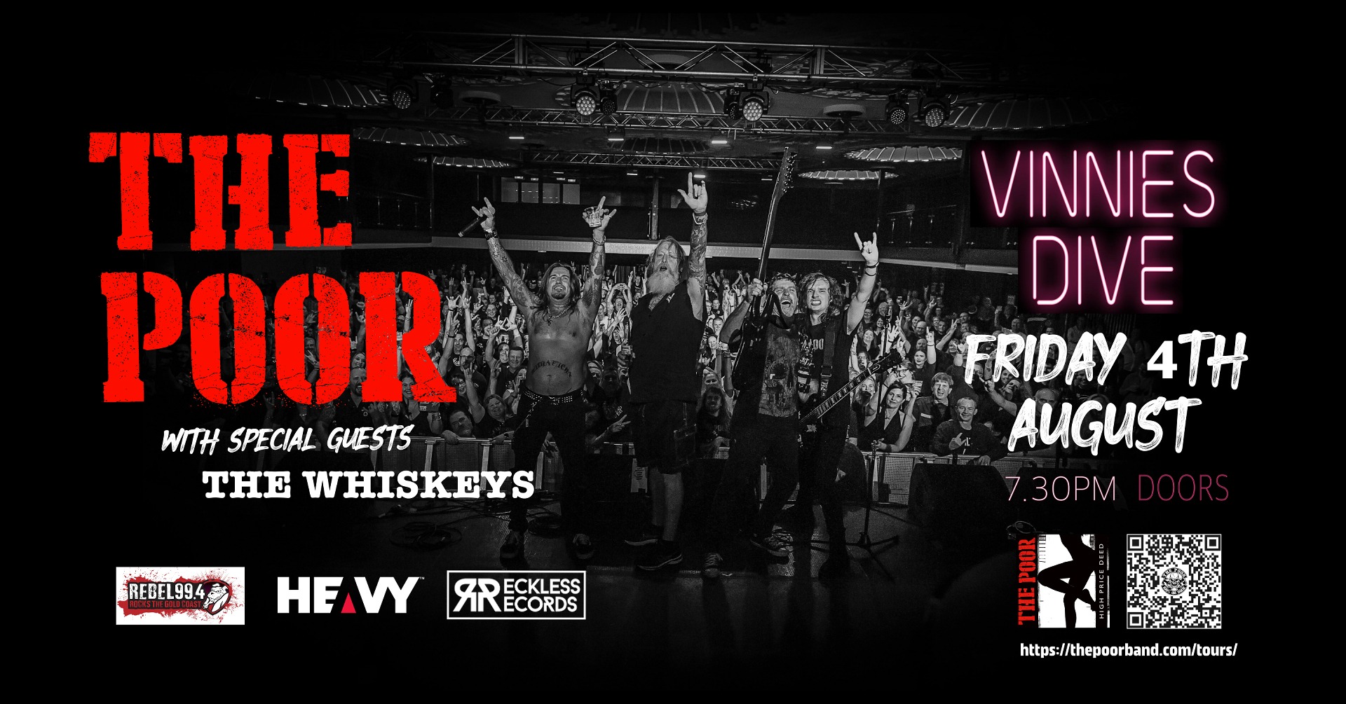 THE POOR Set To Rain Down The Rock At VINNIES DIVE BAR | HEAVY Magazine