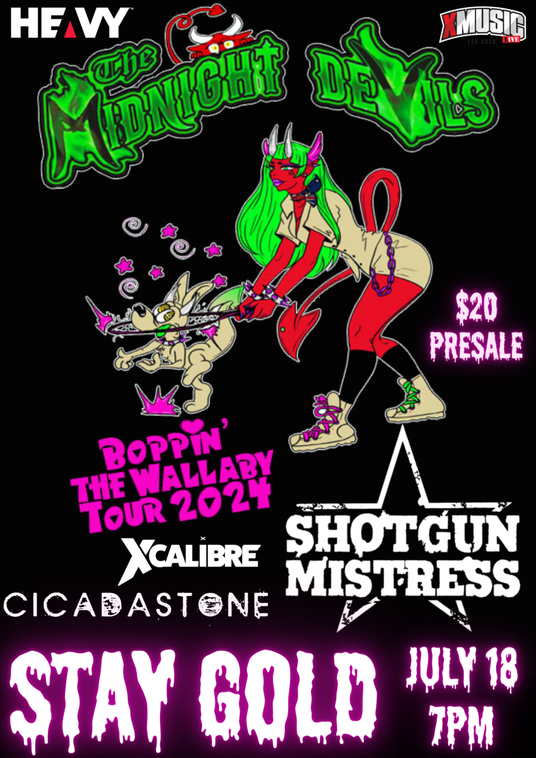 THE MIDNIGHT DEVILS Announce Melbourne Sideshow At STAY GOLD | HEAVY ...