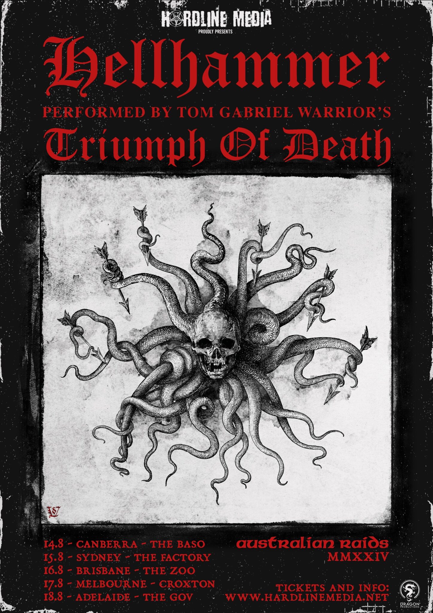 Tom Gabriel Warrior's TRIUMPH OF DEATH Performing HELLHAMMER Announce ...