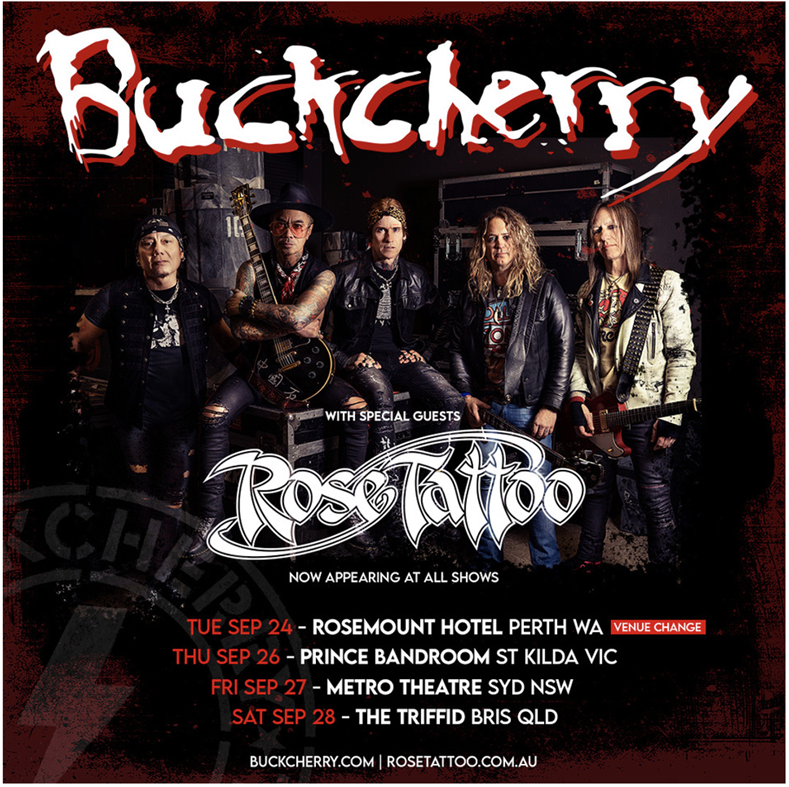 BUCKCHERRY Hit Australia With ROSE TATTOO This Week | HEAVY Magazine