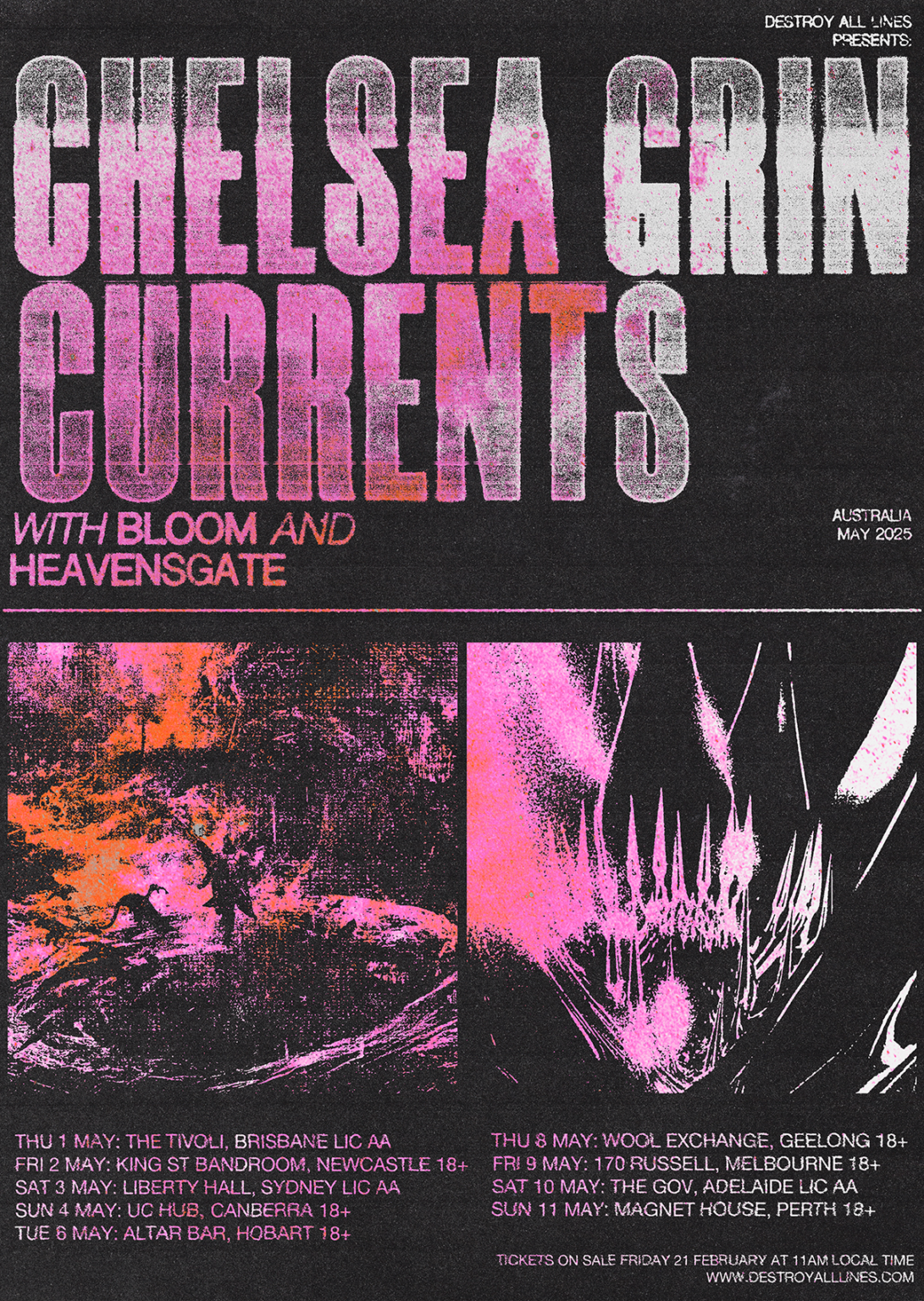 CHELSEA GRIN & CURRENTS Announce Australian Co-Headline Tour | HEAVY ...