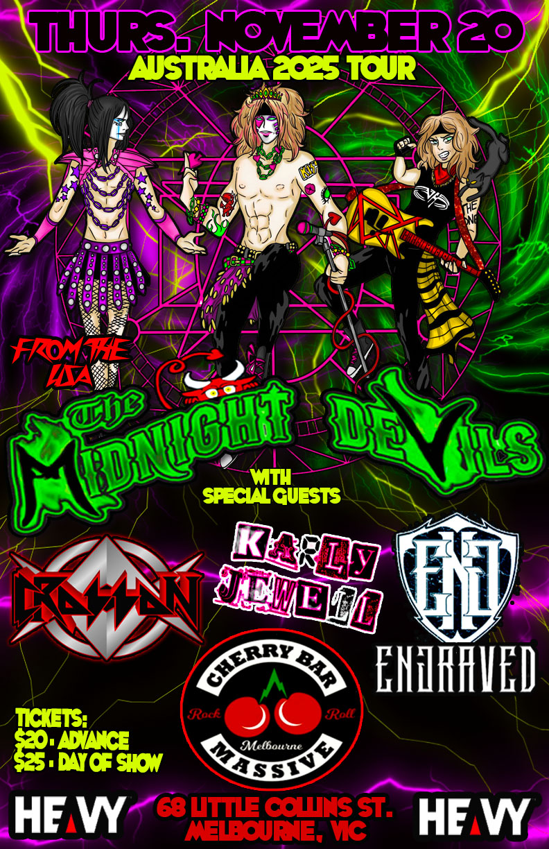 THE MIDNIGHT DEVILS Announce Special Headline Australian Shows | HEAVY ...