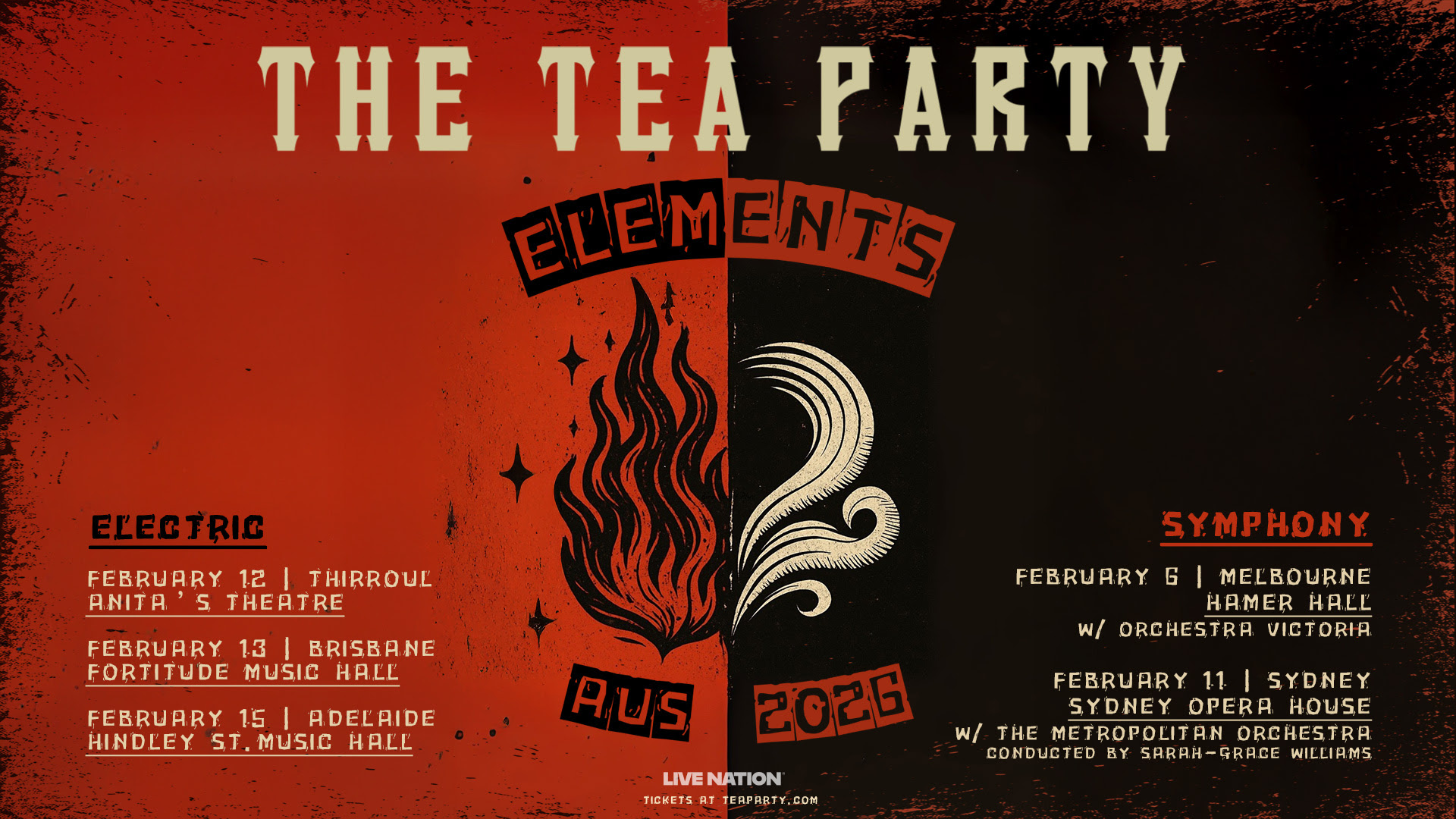 THE TEA PARTY Announce 2026 ELEMENTS Australia Tour | HEAVY Magazine