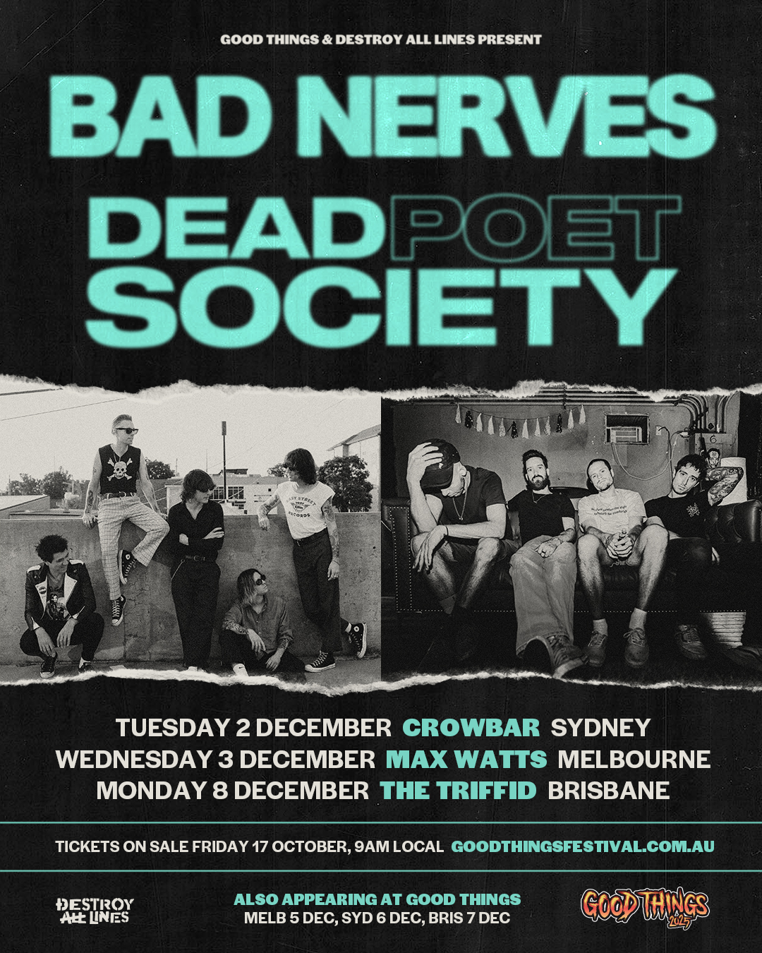 BAD NERVES + DEAD POET SOCIETY | HEAVY Magazine
